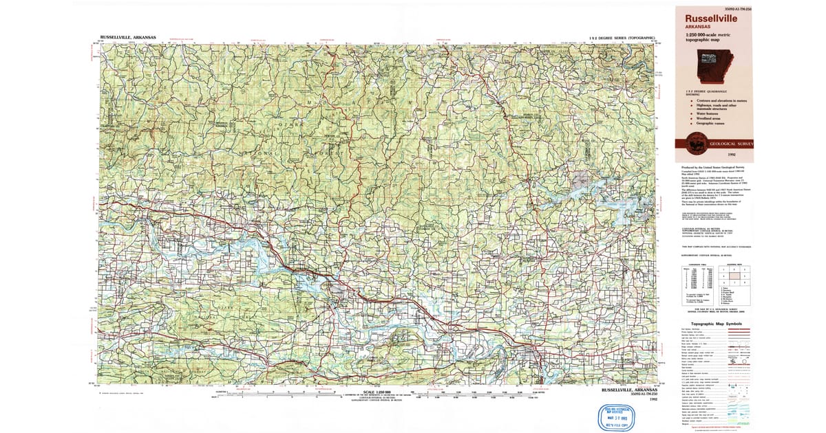 1990s Maps of Snowball, AR | Pastmaps