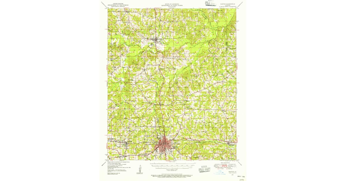 Old Maps of Triple Crown, Lincoln Parish | Pastmaps