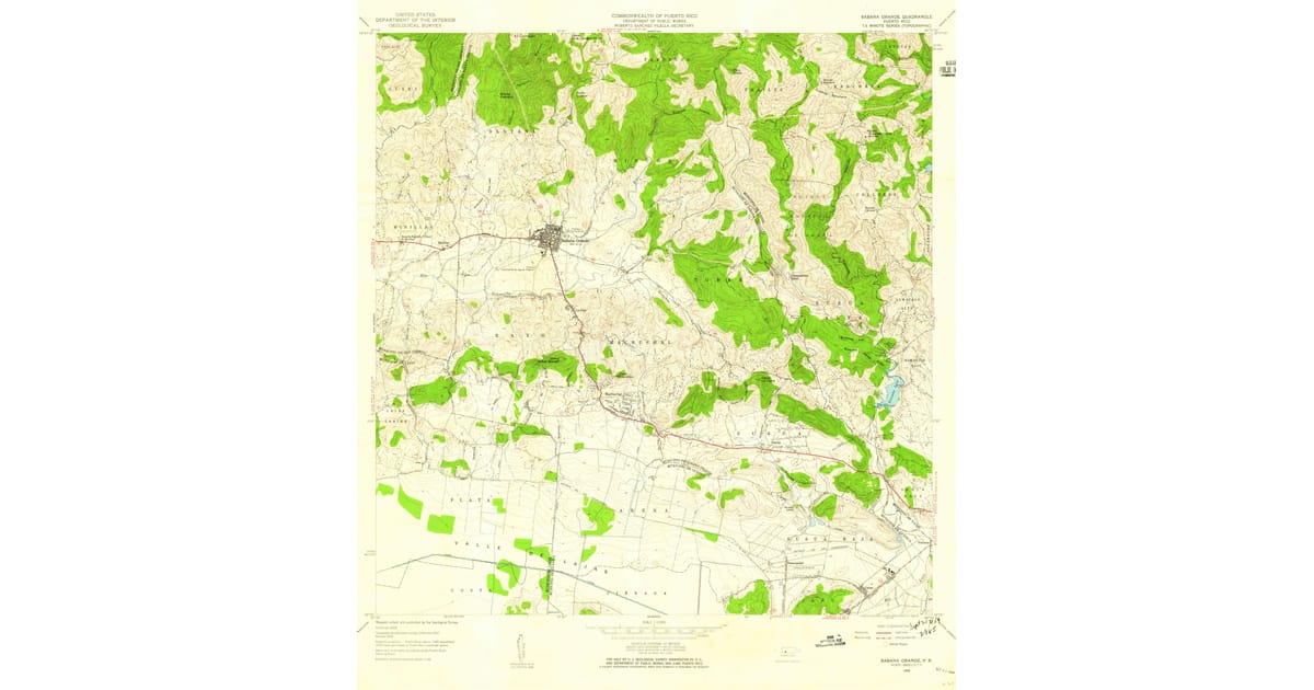 1950s Maps of Villa Flores, Sabana Grande | Pastmaps