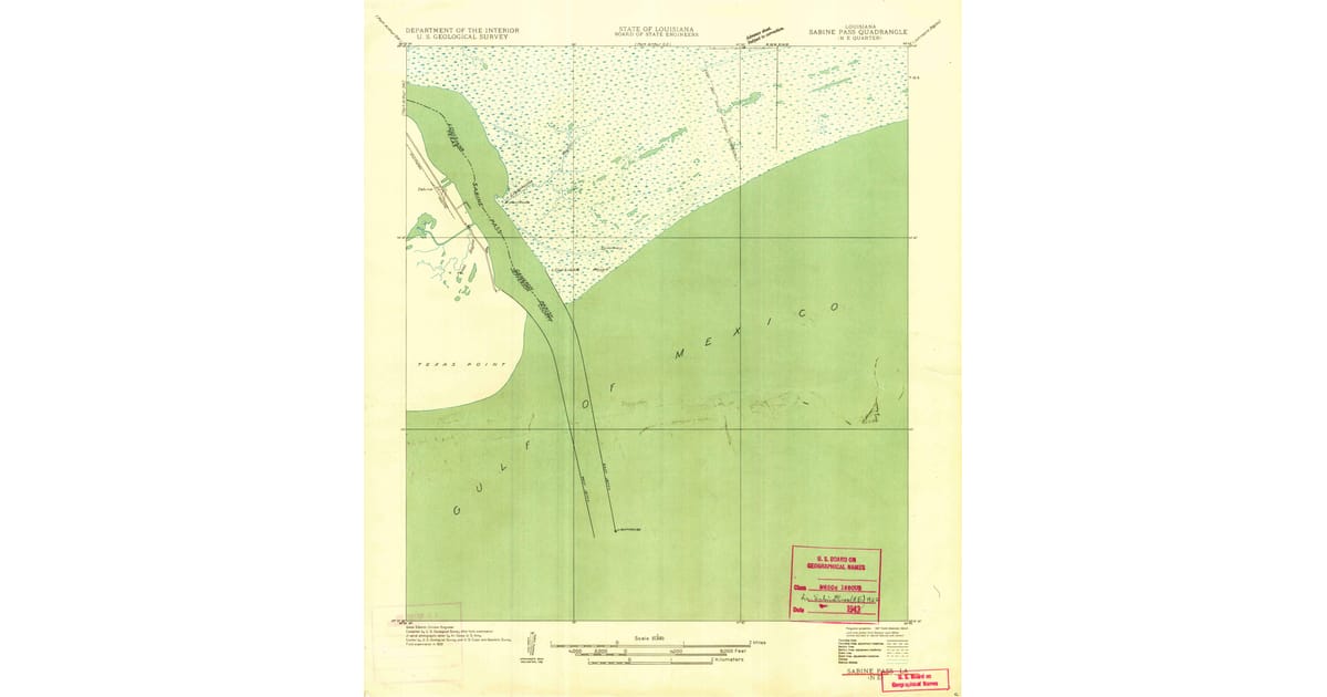 Old Maps of Cameron Parish, LA | Pastmaps