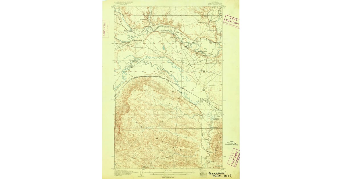 1905 Map of Saco Special, Phillips County, MT — High-Res | Pastmaps