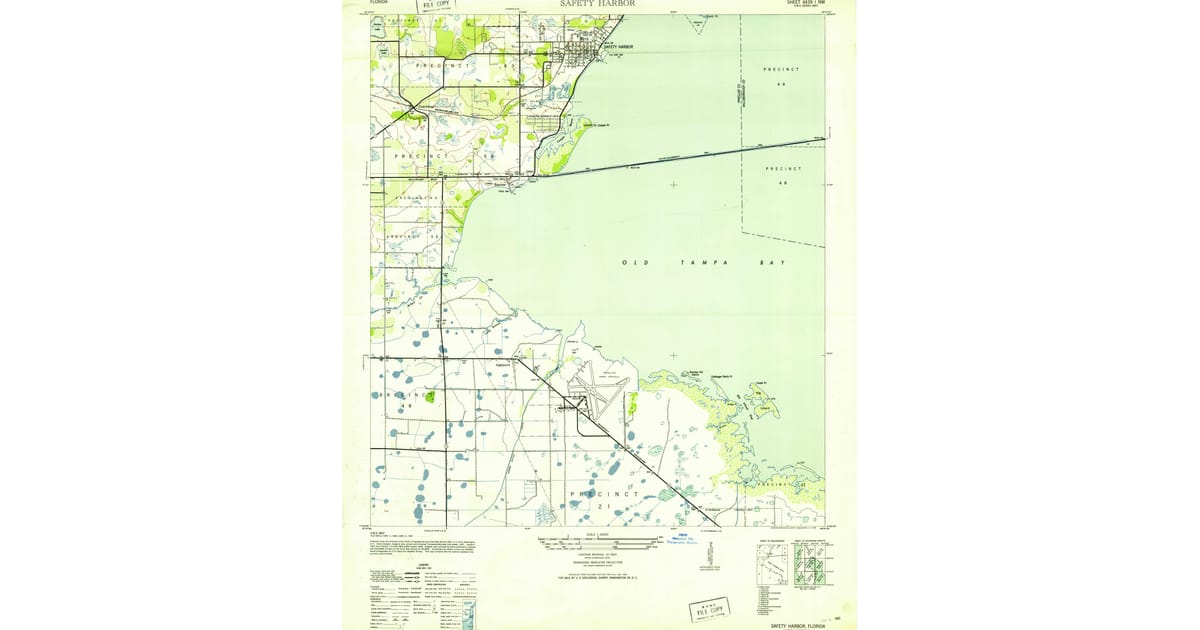 1950s Maps of Hillsborough County, FL | Pastmaps