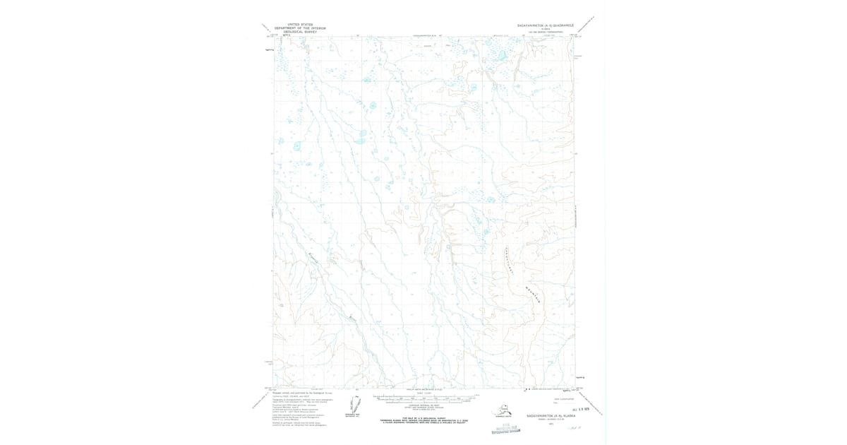 1971 Map of Sagavanirktok A-5, North Slope Borough, AK — High-Res ...