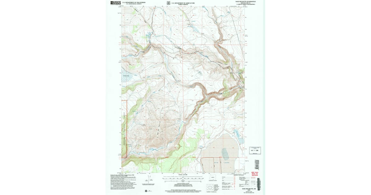 2004 Map of Sage Hen Butte, Lake County, OR — High-Res | Pastmaps
