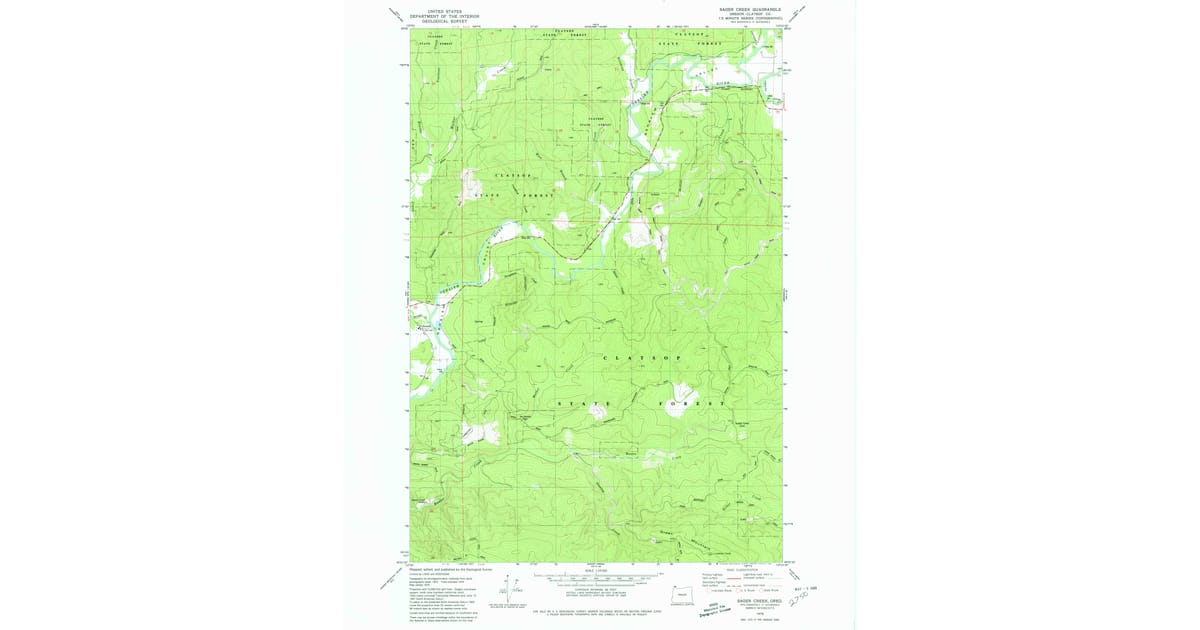1970s Maps of Clatsop County, OR | Pastmaps