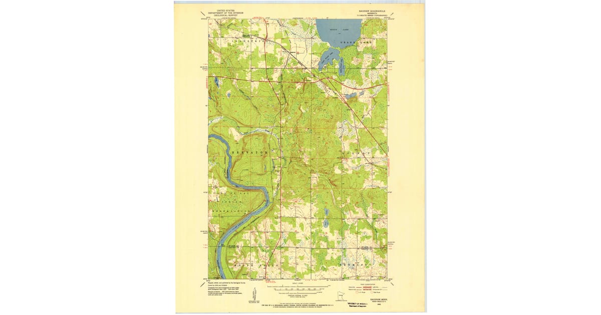 Old Maps of Grand Lake, MN | Pastmaps