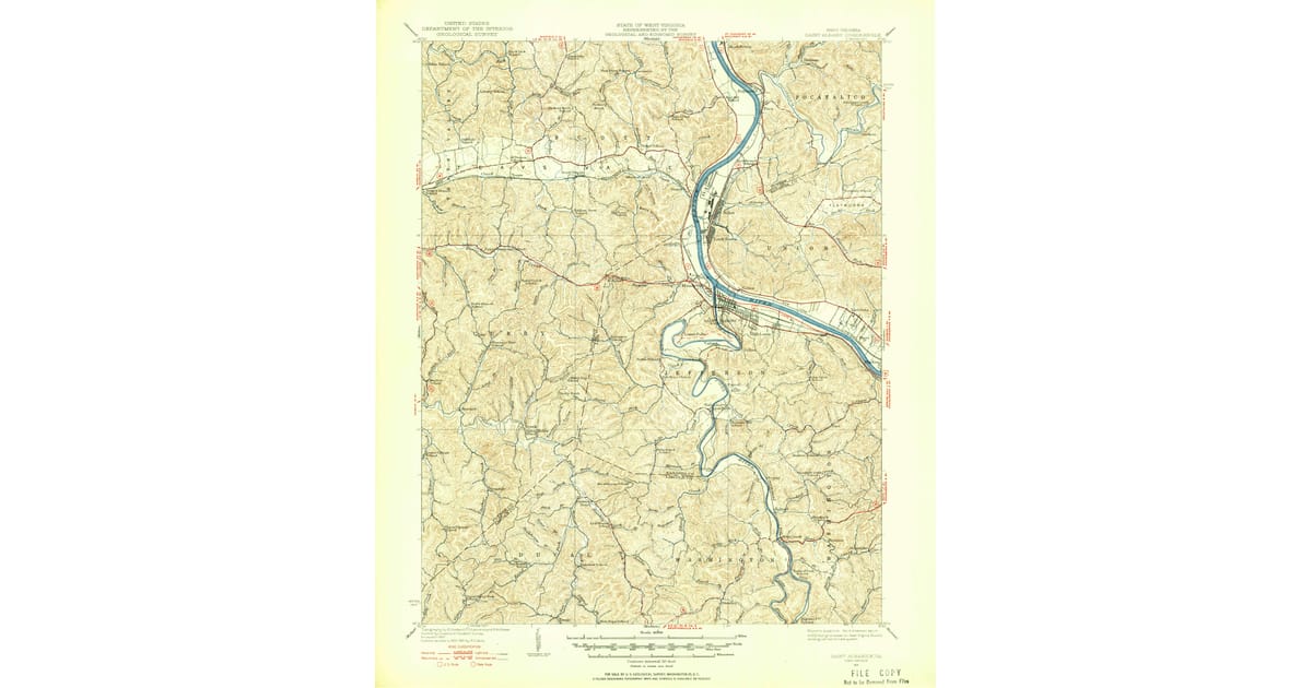 1930s Maps of Poca, WV | Pastmaps