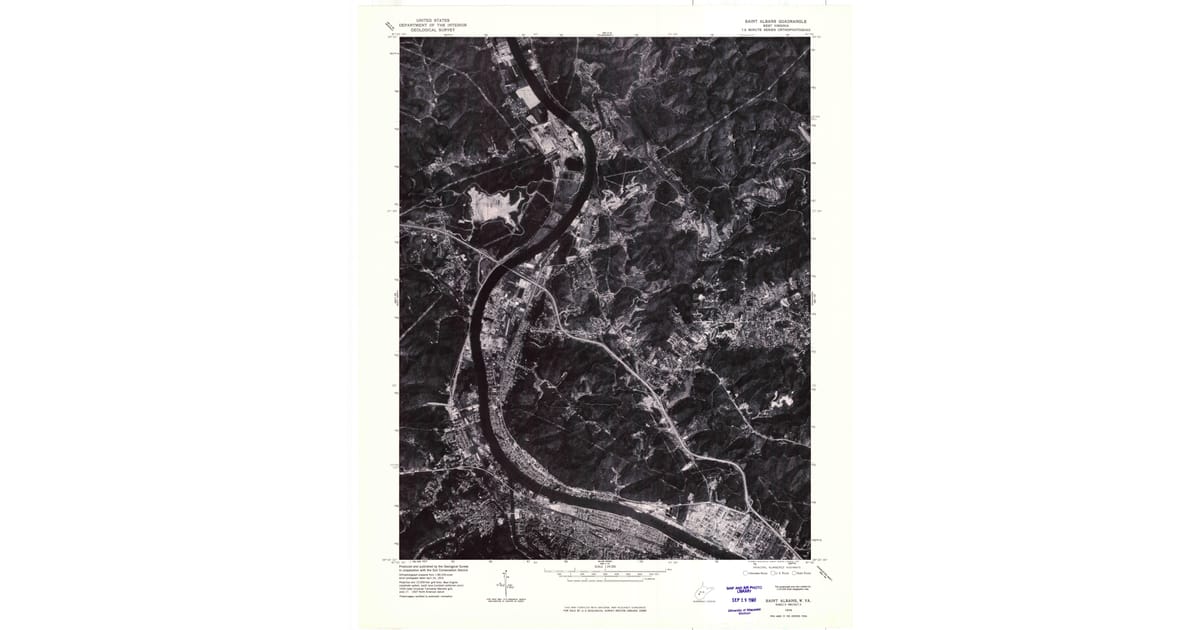 1970s Maps of Kanawha County, WV | Pastmaps