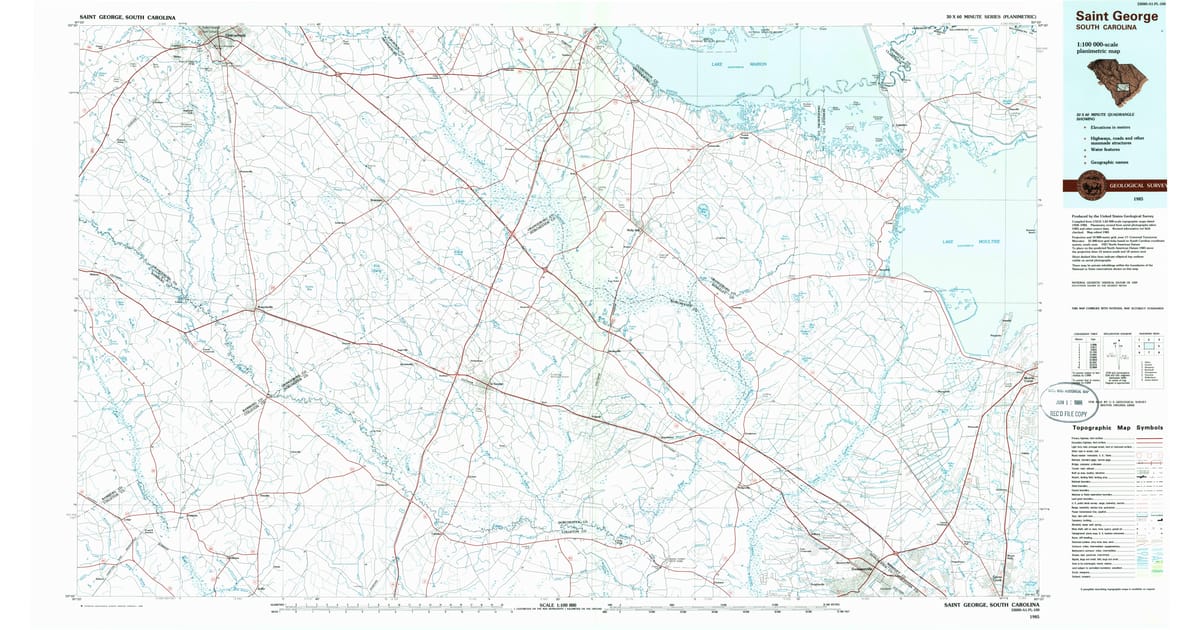 1980s Maps of Cane Bay Plantation, Berkeley County | Pastmaps