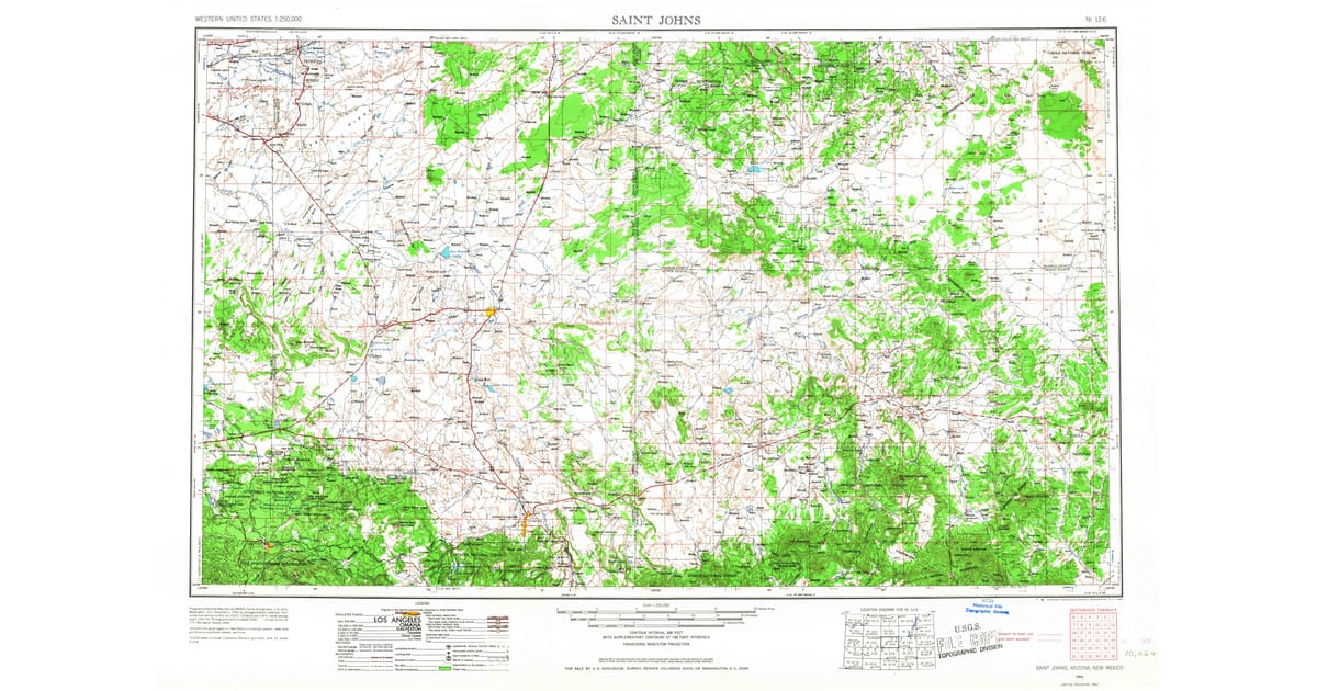 Old Maps of Techado, NM for Hiking & Exploration | Pastmaps
