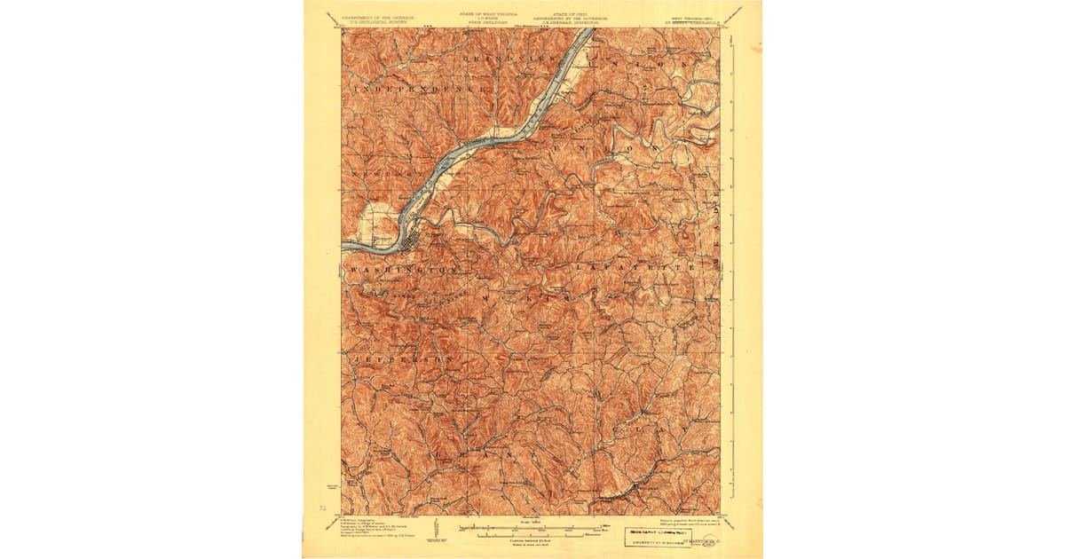 1927 Map of Saint Marys, Pleasants County, WV — High-Res | Pastmaps