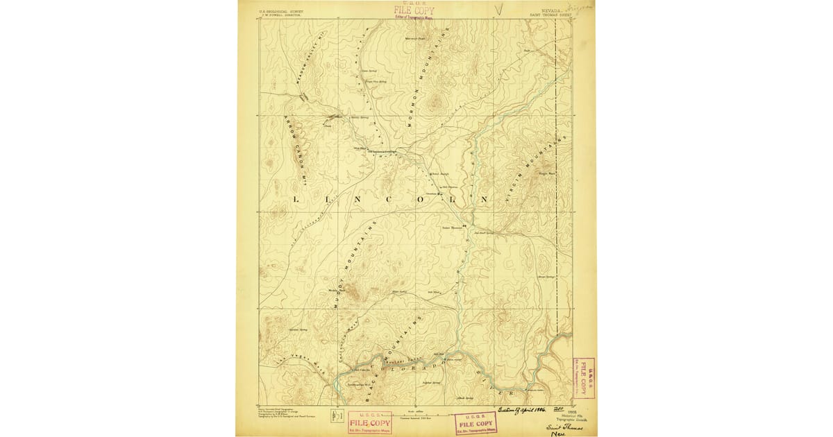 Old Maps of Crystal, NV | Pastmaps