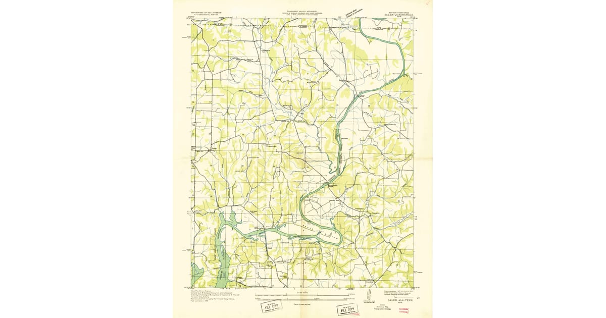 Old Maps of Salem, AL | Pastmaps