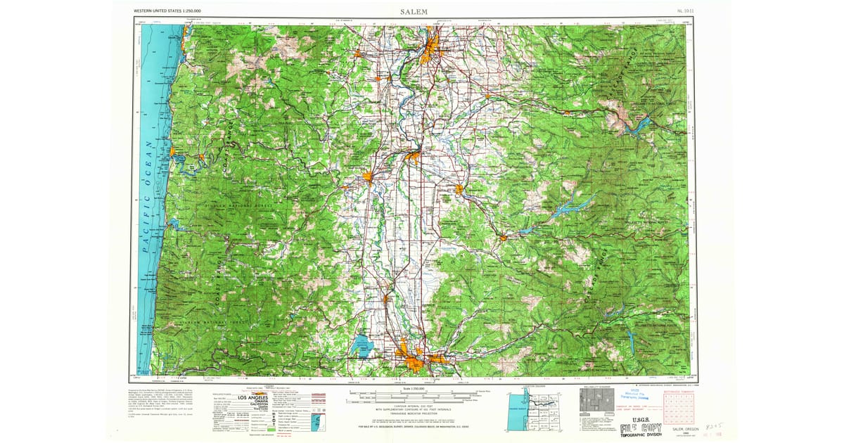 1960s Maps of Alsea, OR | Pastmaps
