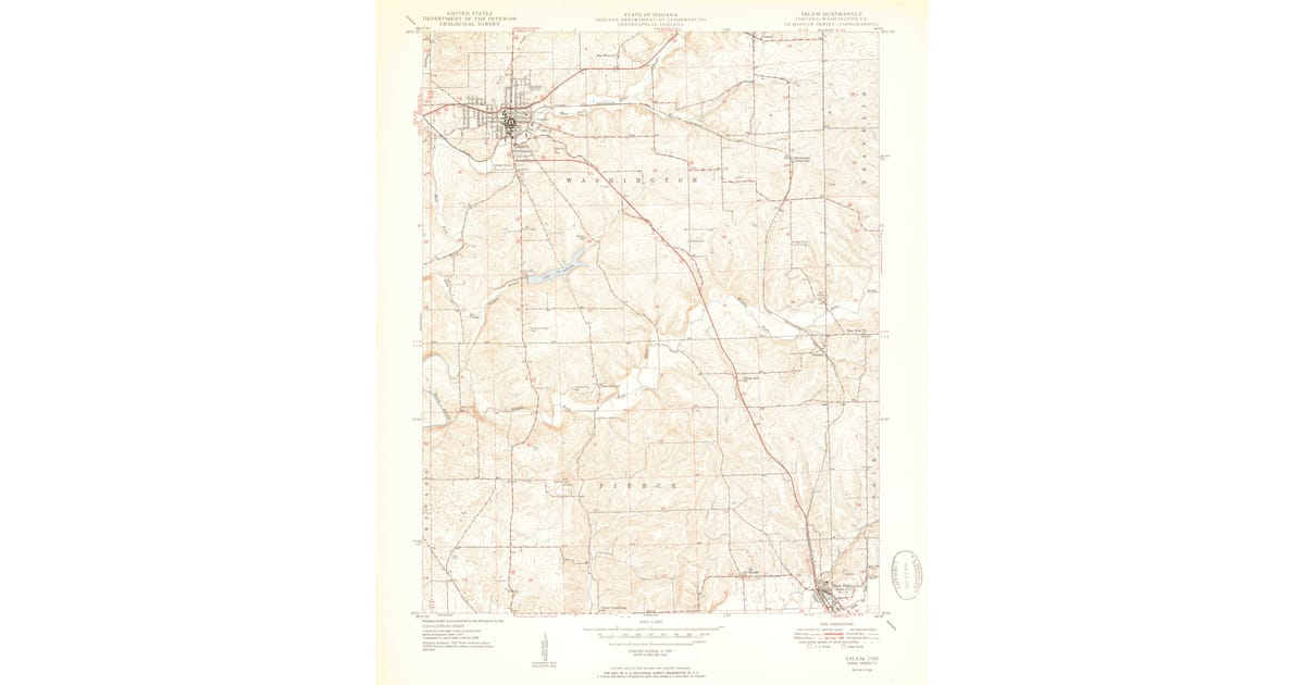 1900s (20th Century) Maps of Salem, IN | Pastmaps