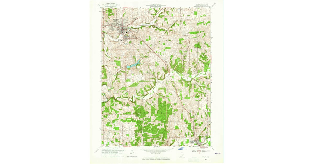 1960s Maps of Salem, IN | Pastmaps