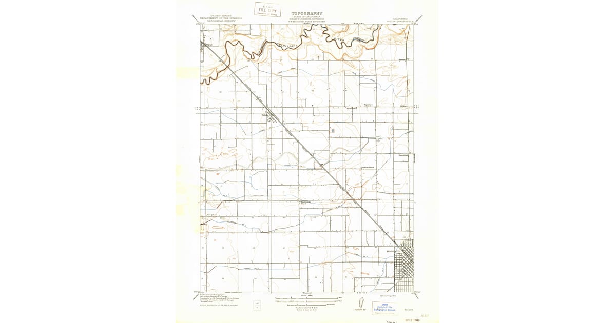 1915 Map of Salida, CA — High-Res, 1915 Print #2 | Pastmaps