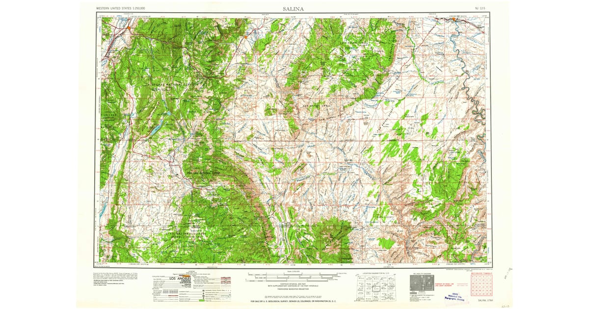 1960s Maps of Grover, UT | Pastmaps