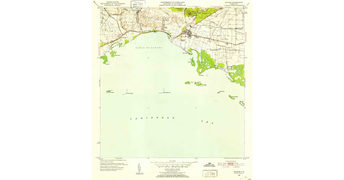 1950s Maps of Canta Sapo, Santa Isabel | Pastmaps