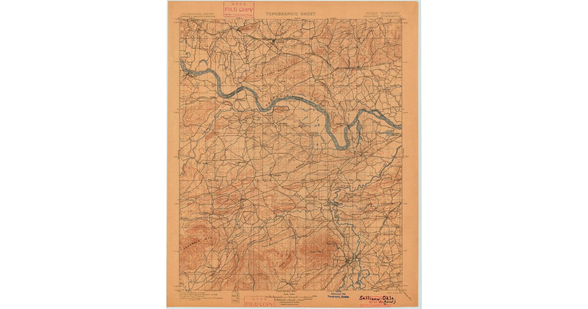 1900s (20th Century) Maps of Sallisaw, OK | Pastmaps