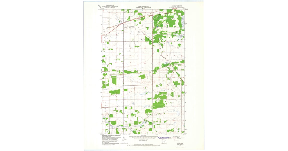 1966 Map of Salol, Roseau County, MN — High-Res | Pastmaps