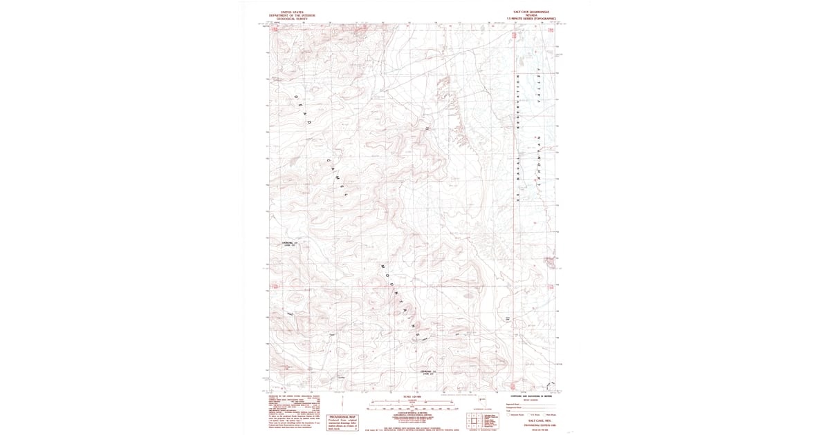 1985 Map of Salt Cave, Churchill County, NV — High-Res | Pastmaps