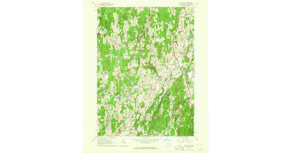 1963 Map of Salt Point, NY — High-Res | Pastmaps