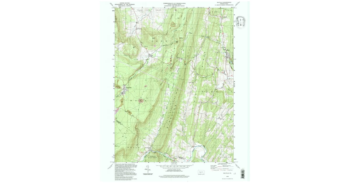 1994 Map of Saltillo, PA — High-Res | Pastmaps