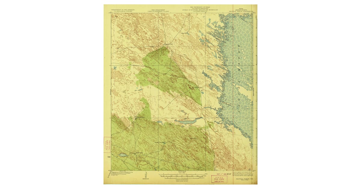 Old Historical Maps of Old Tajos Ranch, TX | Pastmaps