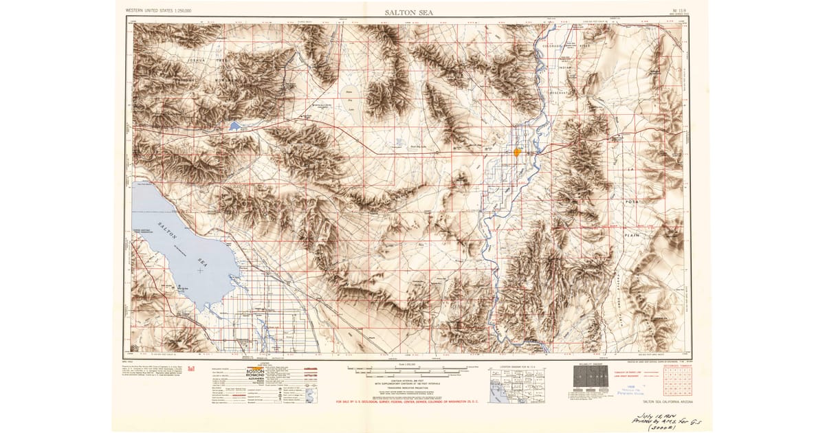 1950s Maps of Mecca, CA | Pastmaps