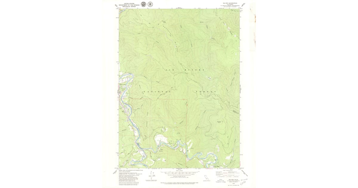1979 Map of Salyer, CA — High-Res | Pastmaps