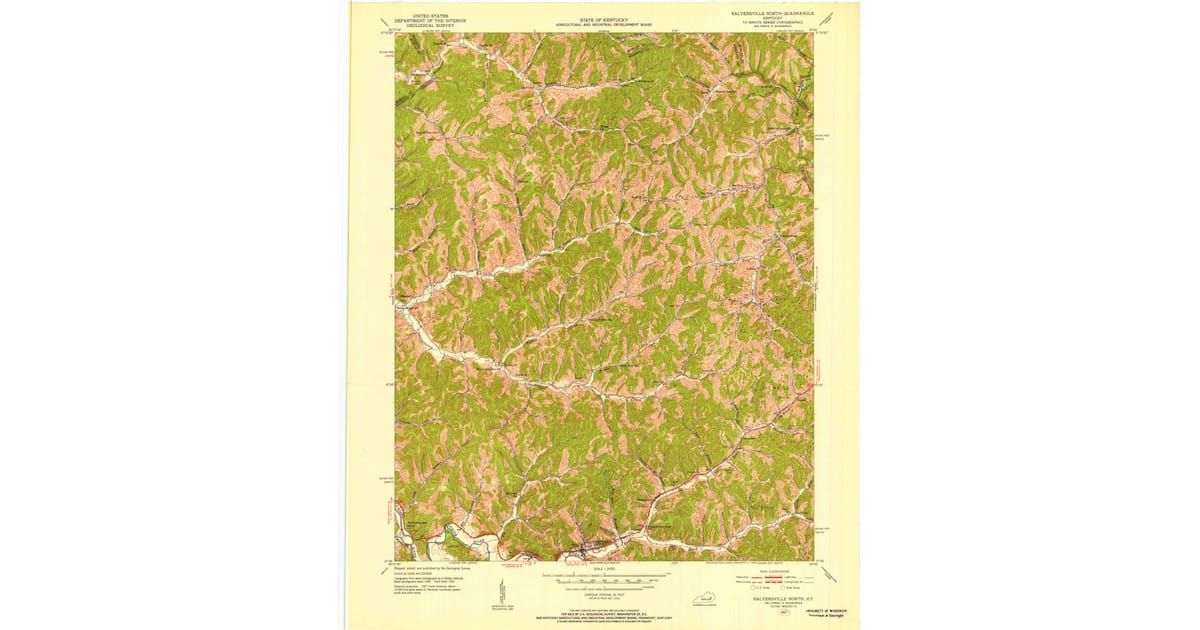 1900s (20th Century) Maps of Falcon, KY | Pastmaps