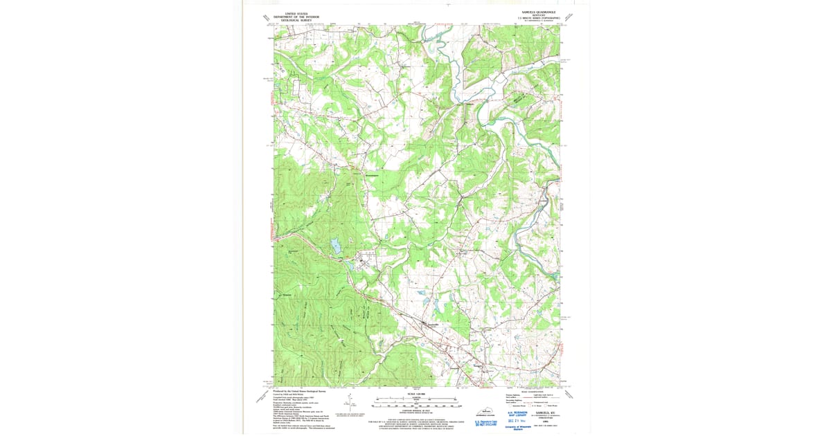 1990s Maps of Nelson County, KY | Pastmaps