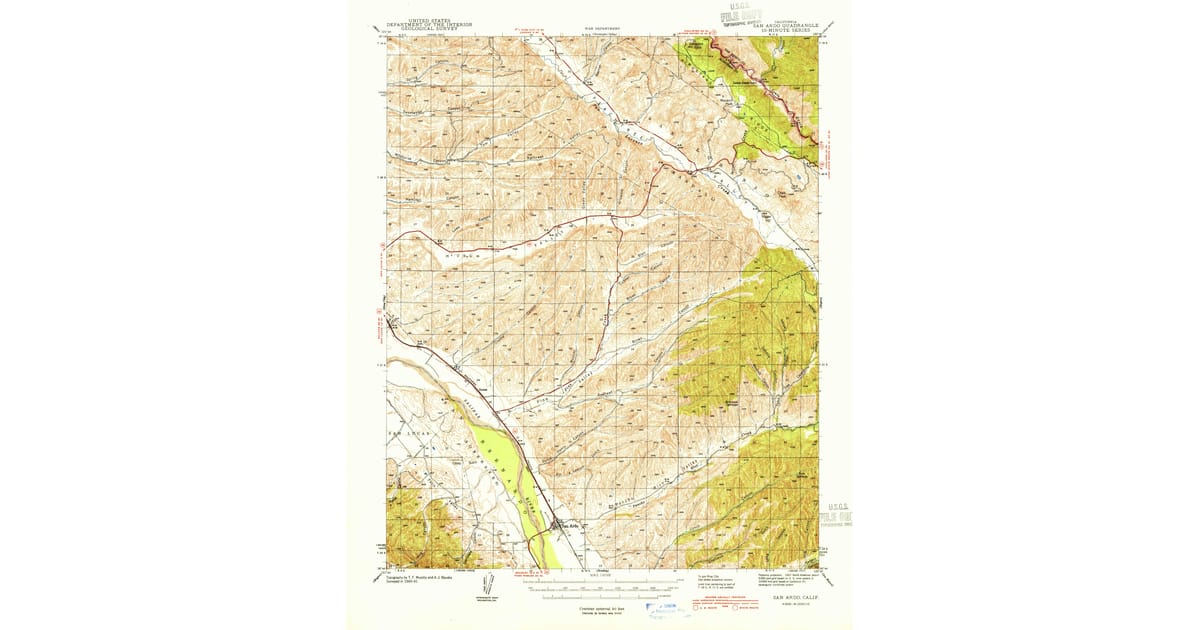 1941 Map of San Ardo, CA — High-Res | Pastmaps
