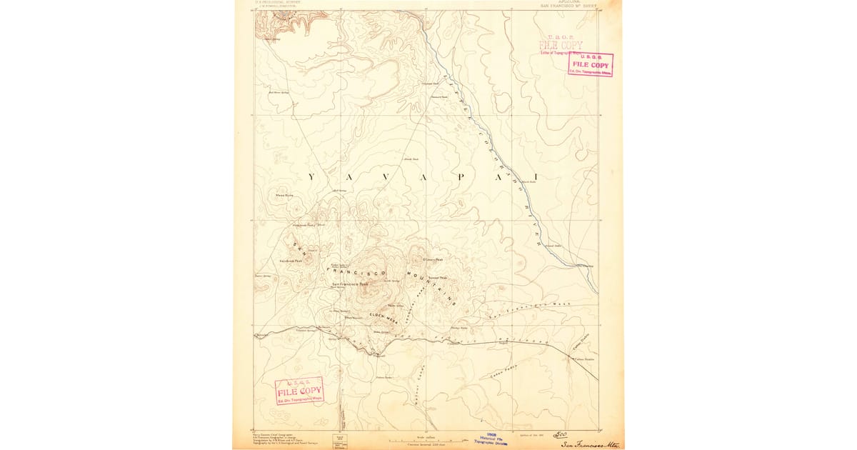 1890s Maps of Coconino County, AZ | Pastmaps