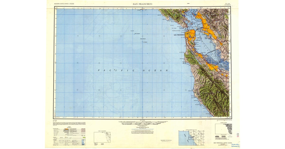 Old Maps of Moss Beach, CA for Hiking & Exploration | Pastmaps