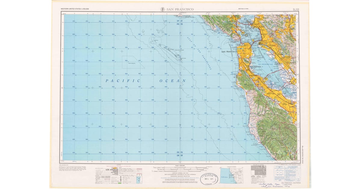 1970s Maps of Cole Valley, San Francisco | Pastmaps