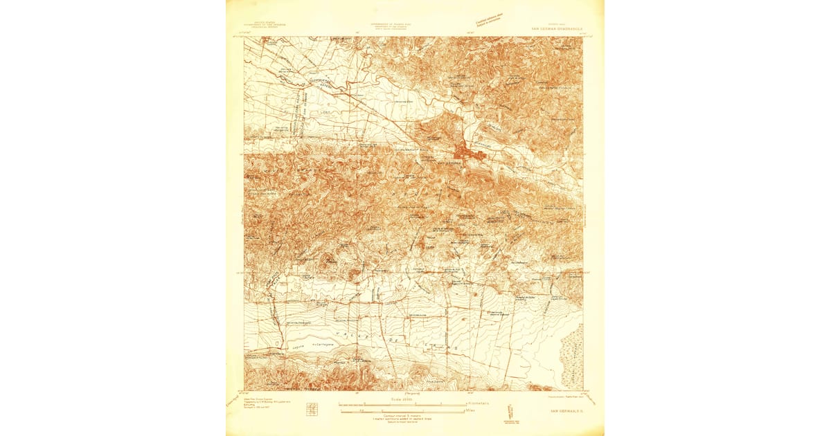 Old Maps of Guamá, San Germán | Pastmaps