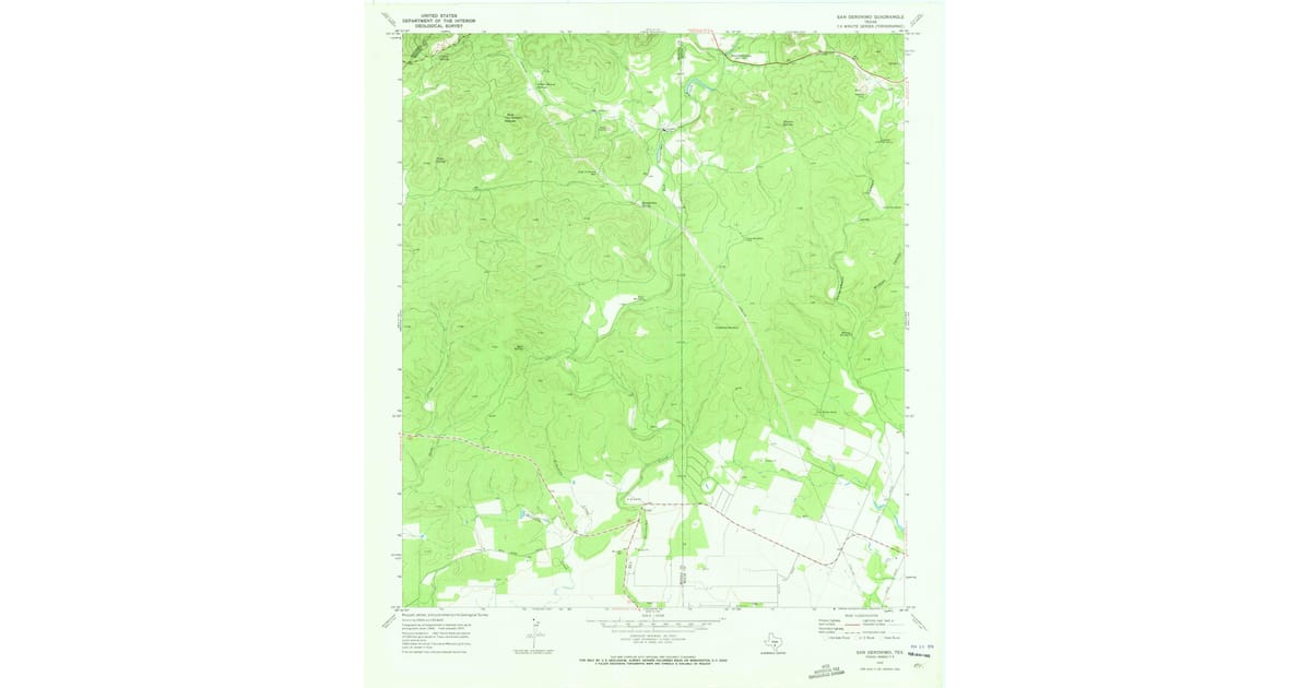 1970s Maps of Bandera County, TX | Pastmaps