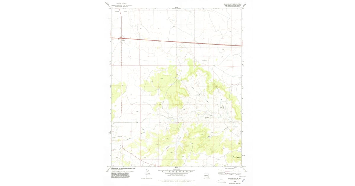 1978 Map of San Ignacio, Guadalupe County, NM — High-Res | Pastmaps