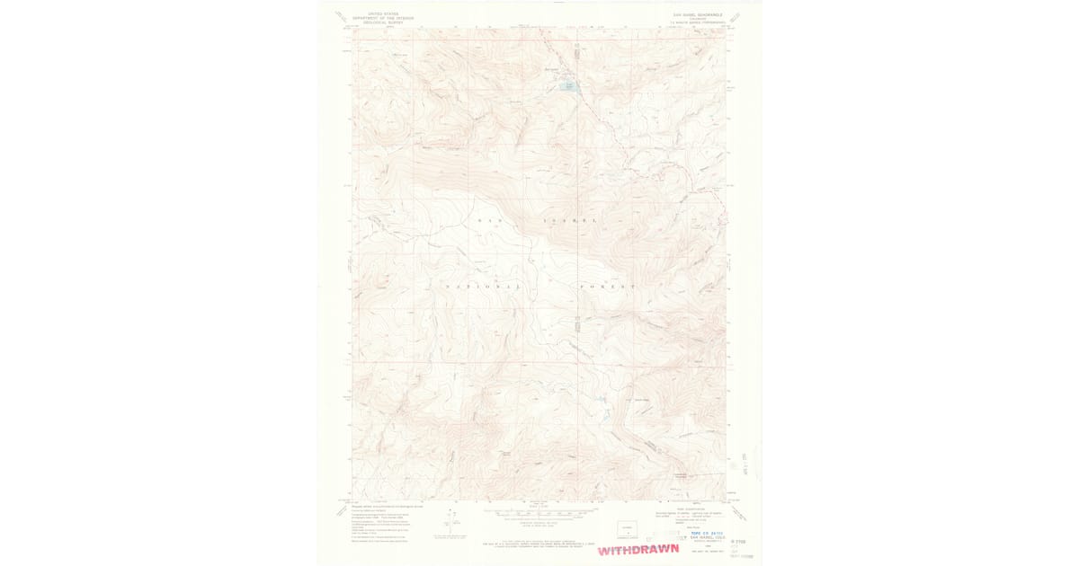 1969 Map of San Isabel, Custer County, CO — High-Res | Pastmaps