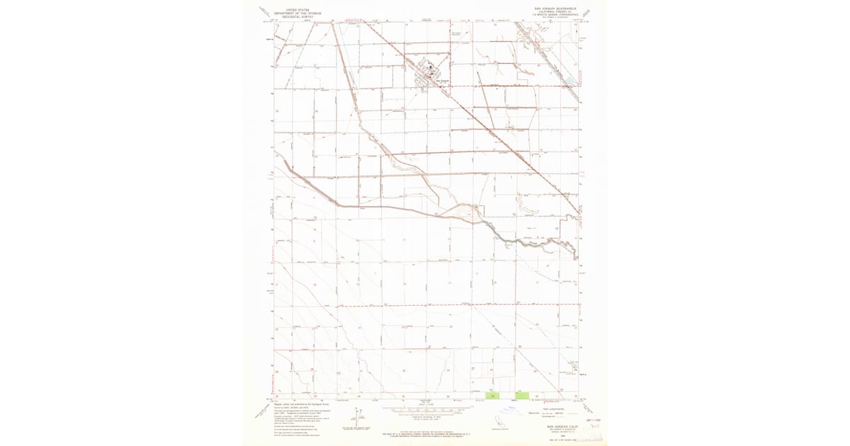 1963 Map of San Joaquin, CA — High-Res | Pastmaps