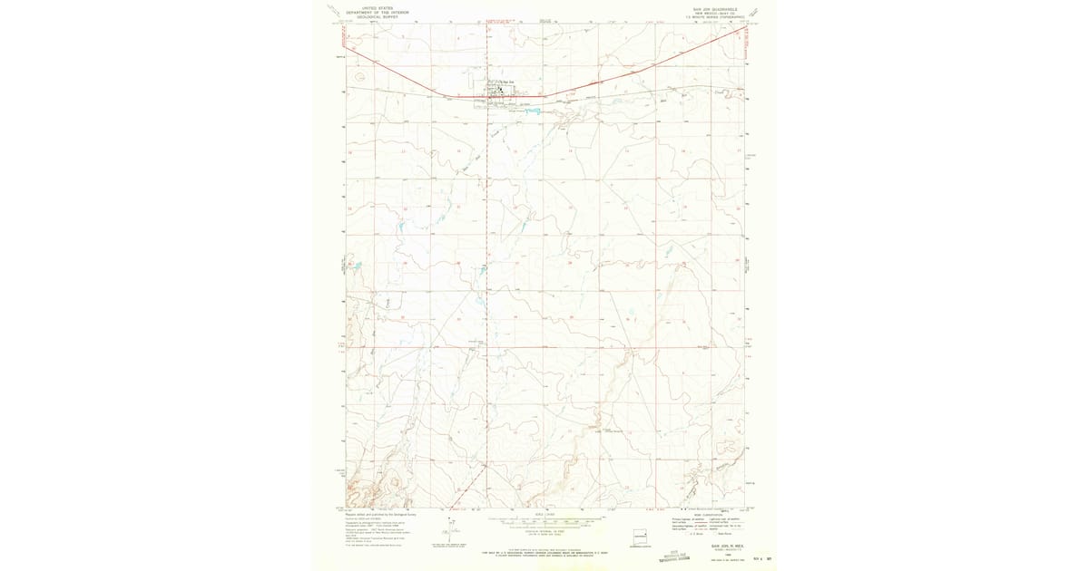1968 Map of San Jon, NM — High-Res | Pastmaps