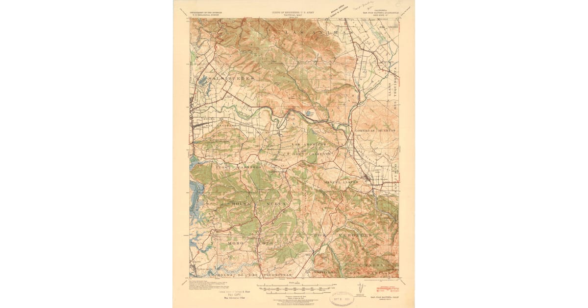 1940s Maps of Old Gilroy, CA | Pastmaps