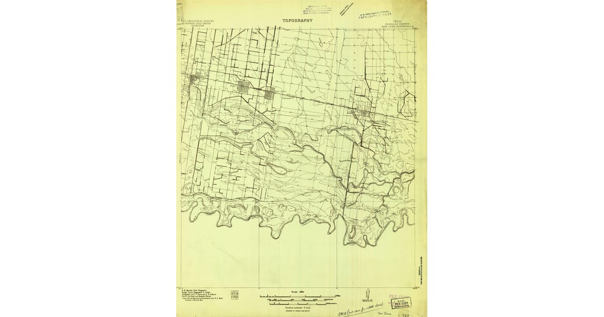 Old Maps of Donna, TX for Hiking & Exploration | Pastmaps