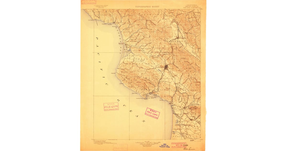 1900-1909 Maps of Oceano, CA | Pastmaps