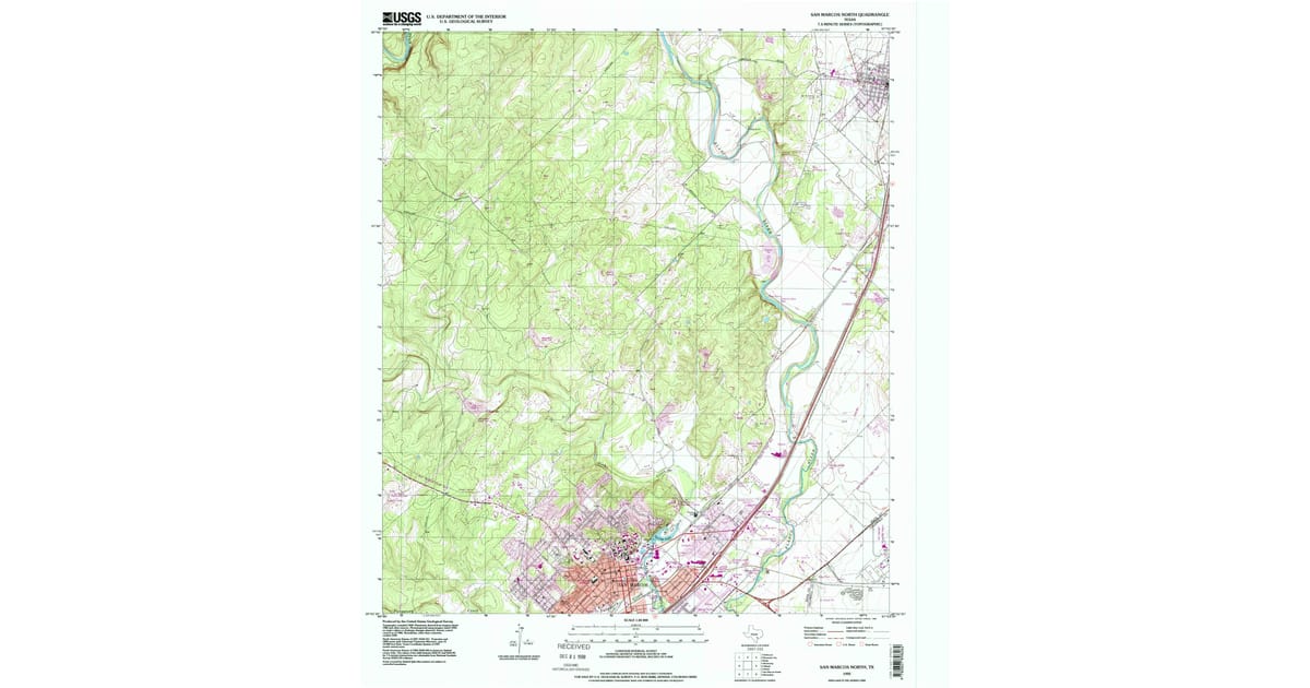 1990s Maps of Caldwell County, TX | Pastmaps