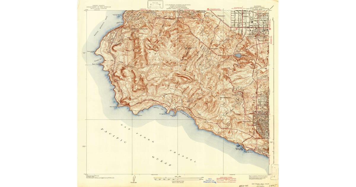 1940s Maps of Rolling Hills, CA | Pastmaps