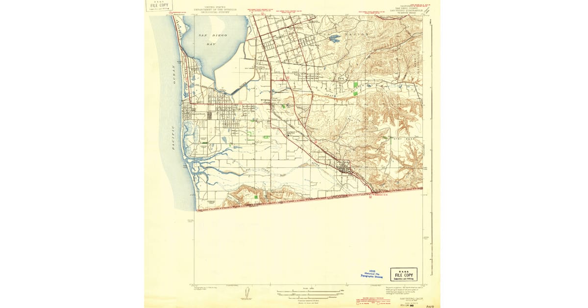 1940s Maps of Otay Mesa, San Diego | Pastmaps