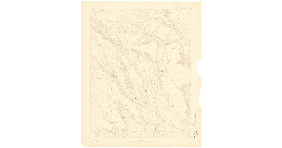1890s Maps of Lincoln County, CO | Pastmaps